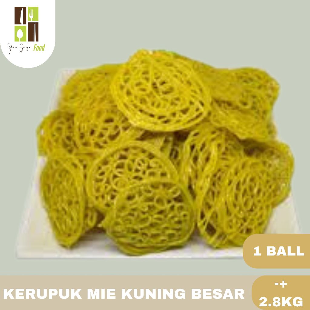 Jual Kerupuk Mie Kuning Besar / Krupuk Kuning / Mentah / Asinan Bogor ...