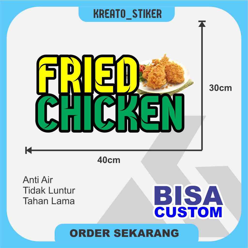Jual Sticker Gerobak Etalase Fried Chicken | Shopee Indonesia