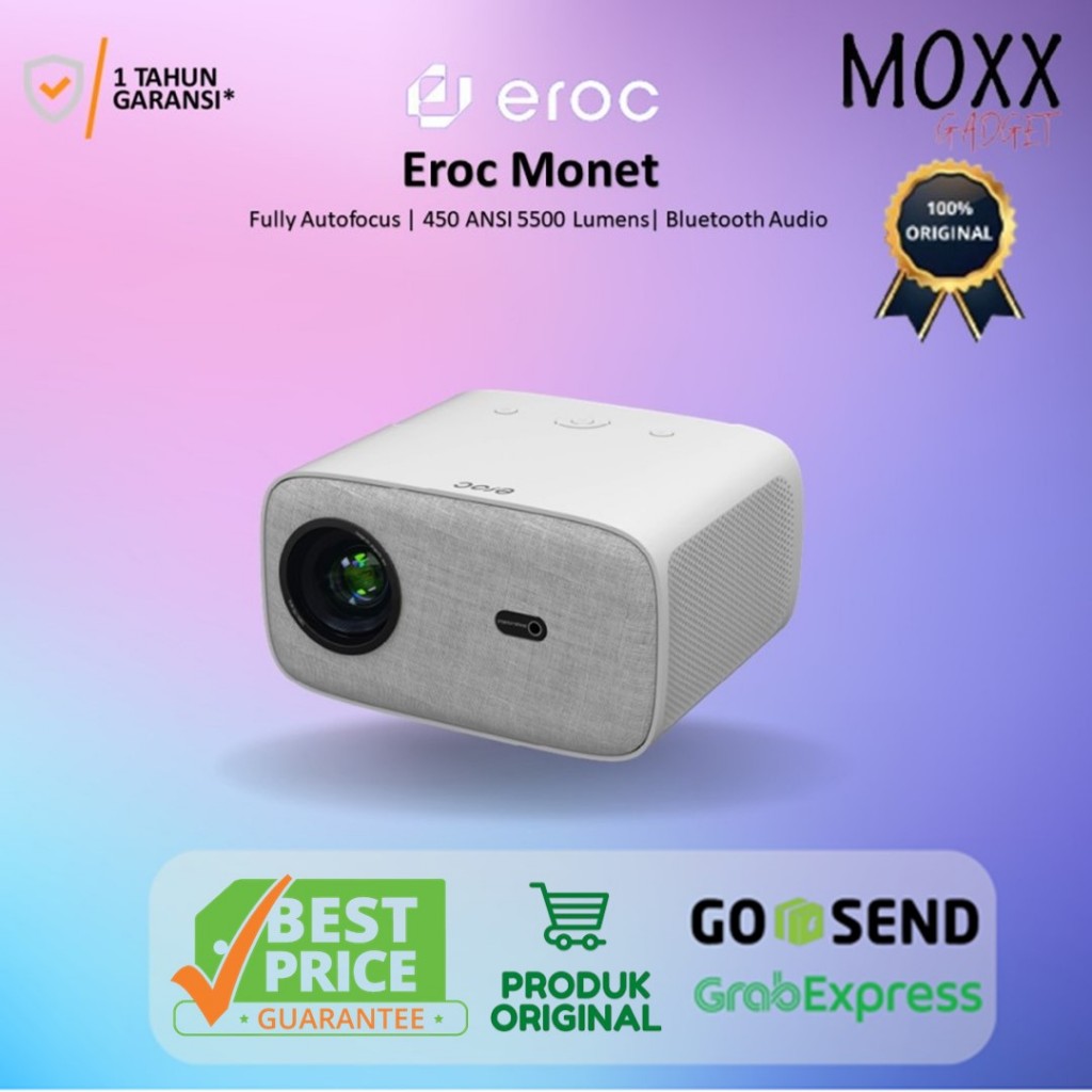 Jual EROC - MONET Projector Full HD 450 ANSI Fully Auto Focus | Shopee Indonesia
