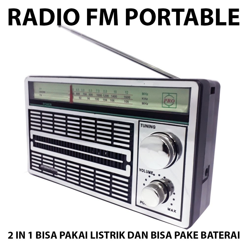 Jual Radio Internasional F-4250 Portable AC DC ( bisa Listrik / Baterai ...