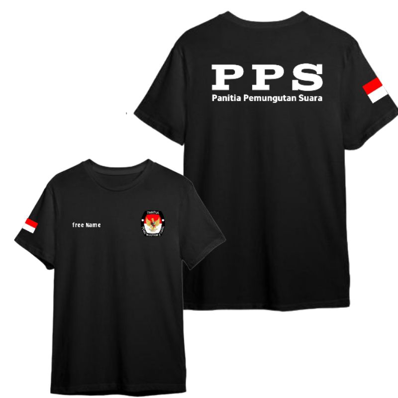 Jual custom kaos premium gambar kata-kata PPS panitia pemungutan suara ...