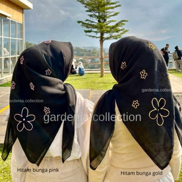 Jual GARDENIA COLLECTION - Hijab Bordir Bunga Cantik - Hijab Embroidery ...
