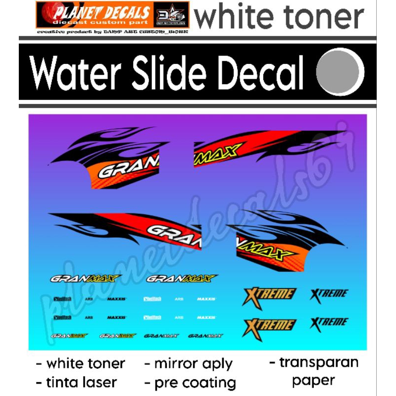 Jual Decal white toner Gran Max Tomika | Shopee Indonesia