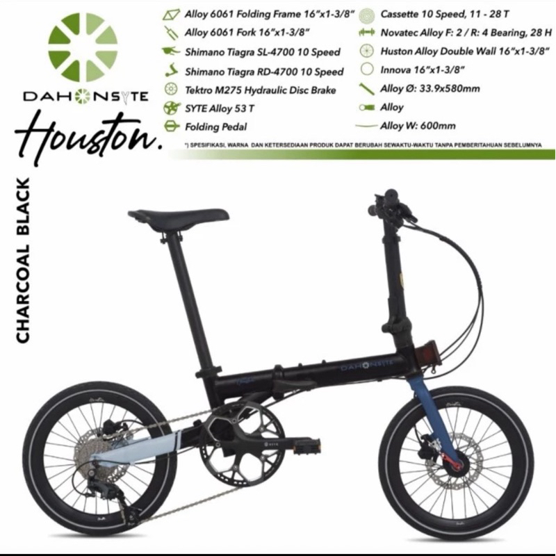 Jual DAHON SYTE SEPEDA LIPAT 16” Charcoal Black | Shopee Indonesia