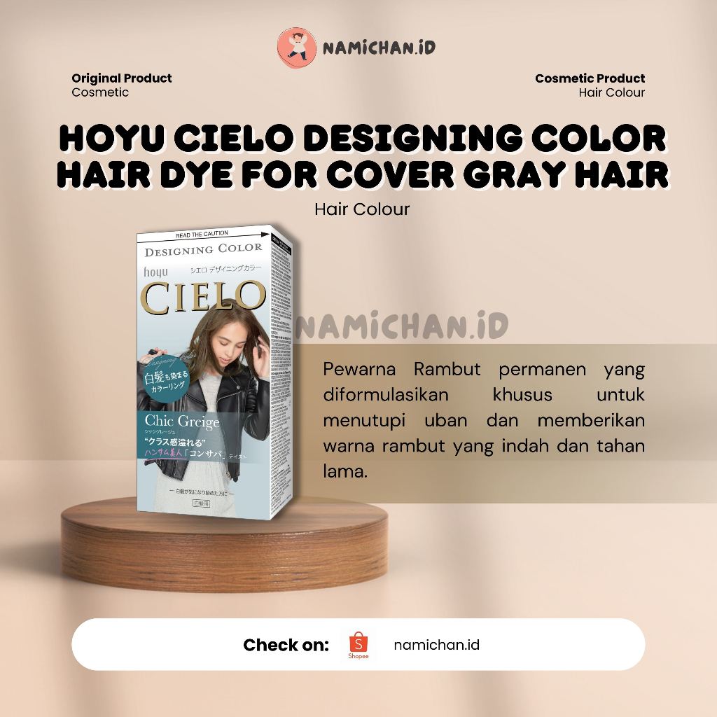 Jual [ PO Japan Juli 2025 ] Hoyu Cielo Designing Color Hair Dye for Cover Gray Hair | Cat Rambut ...