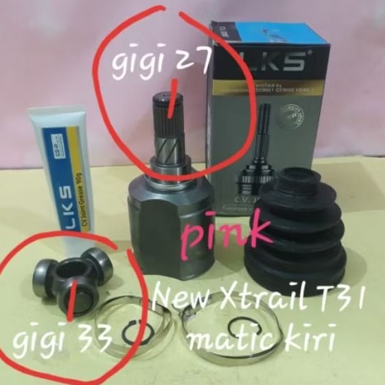 Jual Cv Joint Dalam Inner As Roda Depan Dalam As Tarik Dalam Nissan New X-Trail Xtrail Matic T31 ...