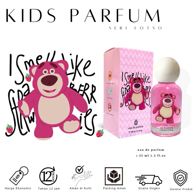 Jual Parfum Anak Seri Lotso Aroma Strawberry Volume 35 Eau de Parfum ...