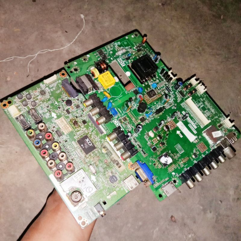 Jual motherboard tv LED rusak buat kanibalan atau limbah | PCB tv LED ...