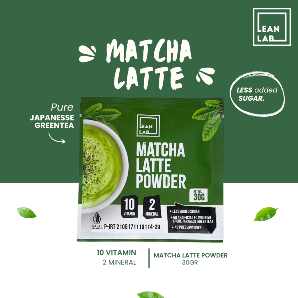 Jual Leanlab Bubuk Minuman Matcha Latte Premium Drink Powder 30g sachet | Shopee Indonesia