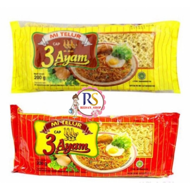 Jual MIE TELOR CAP 3 AYAM | Shopee Indonesia