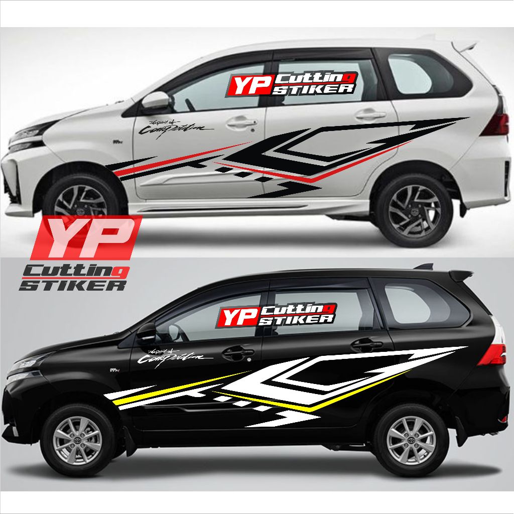Jual New stiker sticker mobil toyota avanza cutting stiker list varian ...