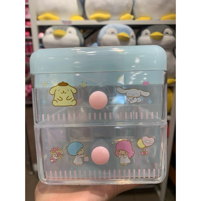 Jual Miniso Sanrio Characters Desk Storage Case with Drawers (Blue ...