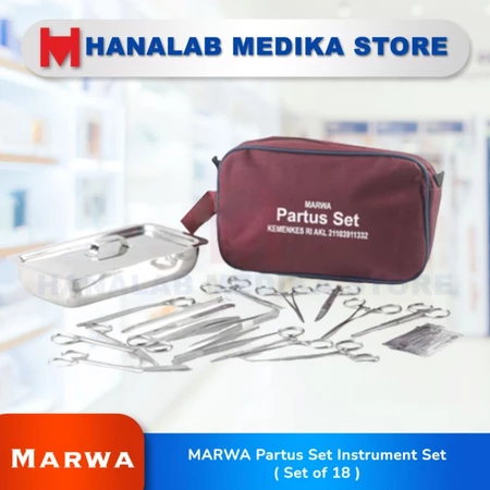 Jual MARWA Partus Set Instrument Set ( Set of 18 ) | Shopee Indonesia