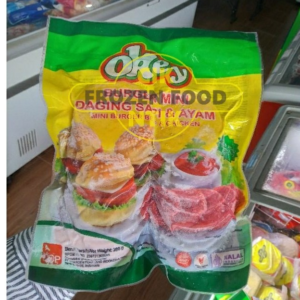 Jual daging Burger okey 280g isi 21 pc Frozen food cik ntik Jambi ...