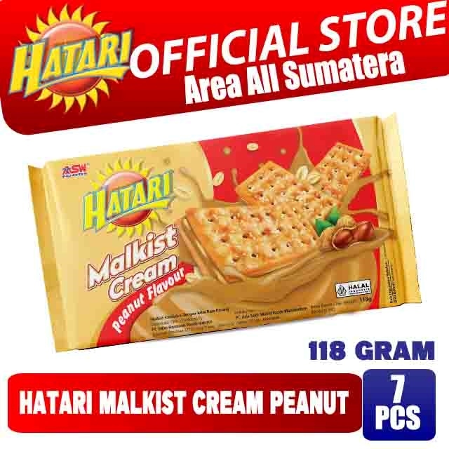 Jual Hatari MALKIST CREAM PEANUT ( 7 pcs @ 118 gram ) | Shopee Indonesia