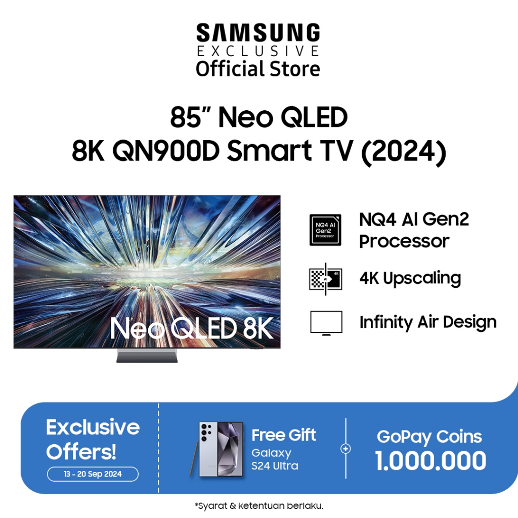Jual Samsung 85" Neo QLED 8K QN900D Smart TV (2024) QA85QN900DKXXD ...