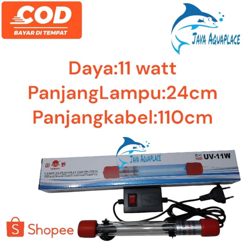 Jual Lampu UV Ultraviolet Aquarium Dan kolam YAMANO 11 WATT | Shopee Indonesia