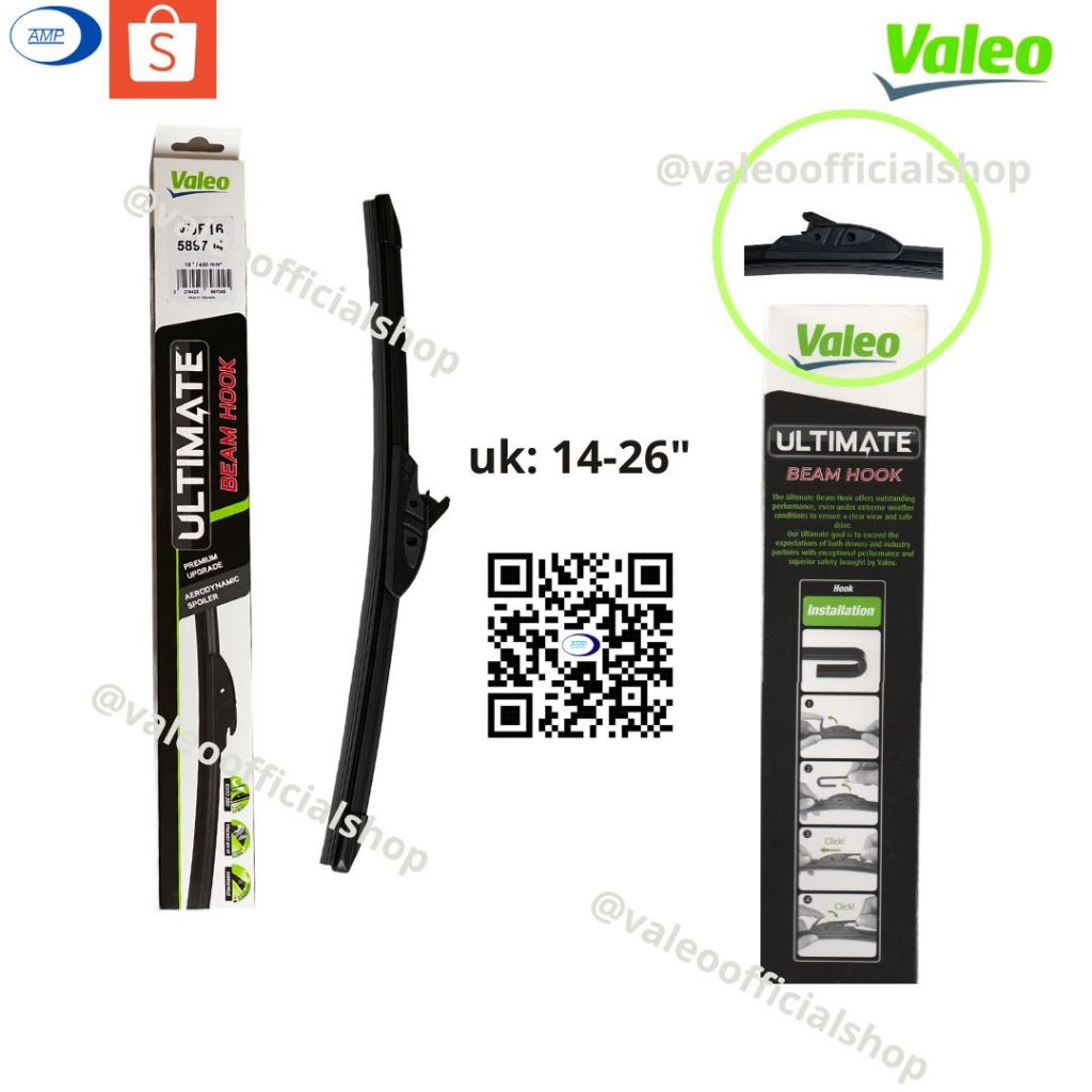 Jual Wiper Valeo Ultimate Frameless/Pisang 18" - (450mm) | Shopee Indonesia