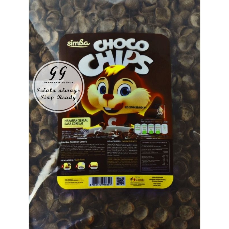 Jual Simba Choco Chips 950 gram Sereal Cereal CHOCO CRUNCH | Shopee ...
