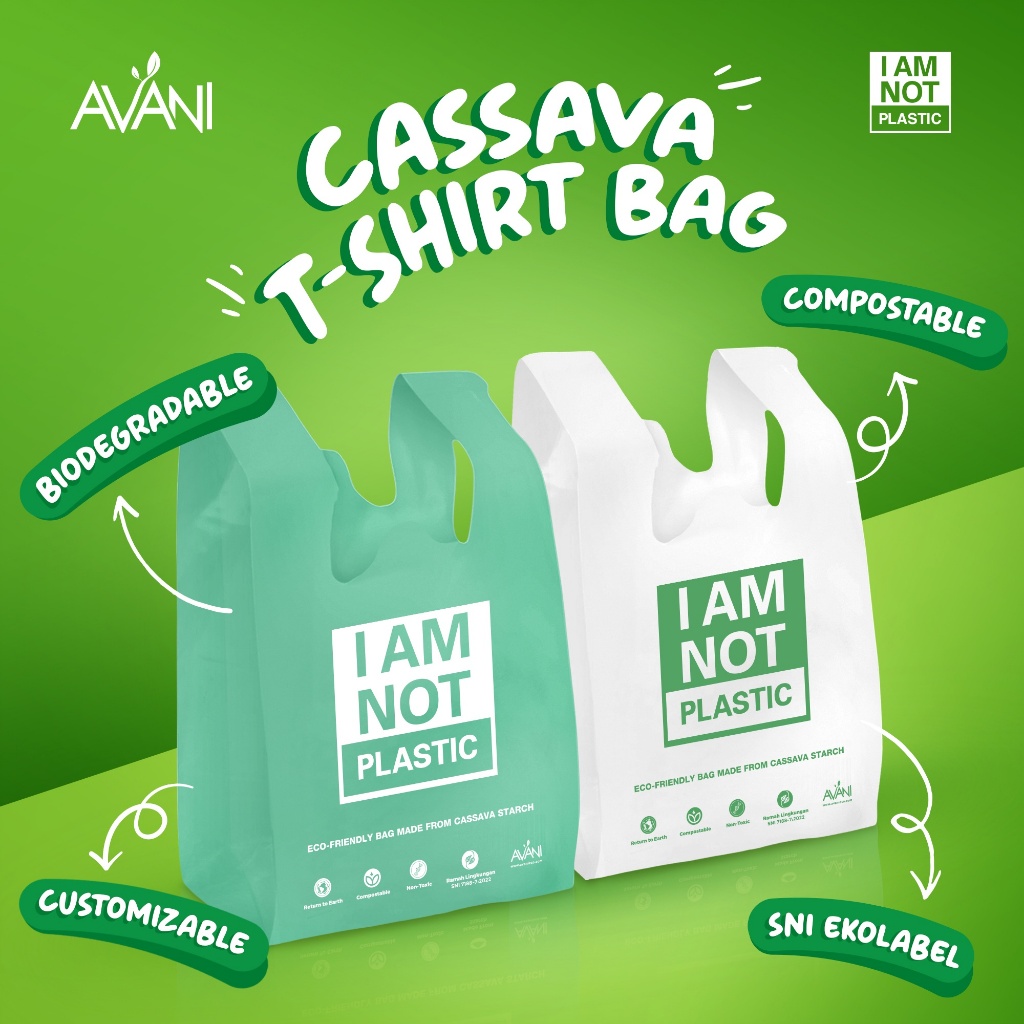 Jual Avani - Cassava Bag Large - T-Shirt Bag Kantong Singkong - Plastik ...
