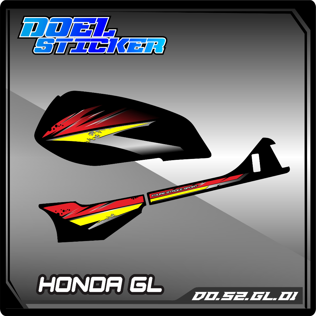 Jual GL STICKER STRIPING GL PRO / MAX - STIKER MOTOR HONDA GL PRO / MAX ...