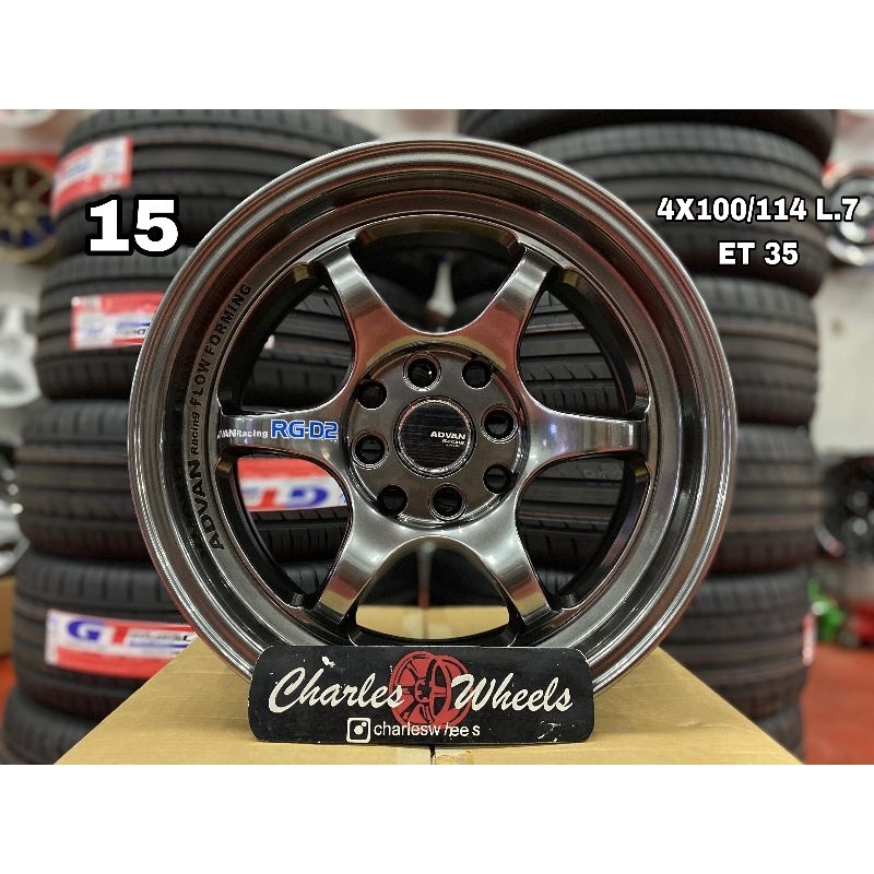 Jual VELG ADVAN RG D-2 RING 15 HYPER BLACK | Shopee Indonesia