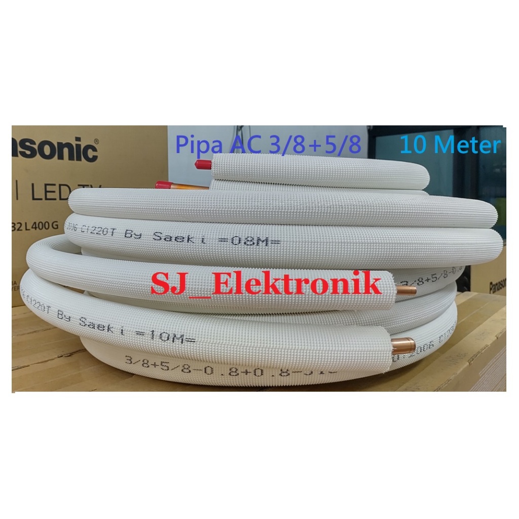 Jual PIPA AC SAEKI 3/8 + 5/8 (Untuk AC 3 PK - 5 PK) 10 Meter | Shopee ...