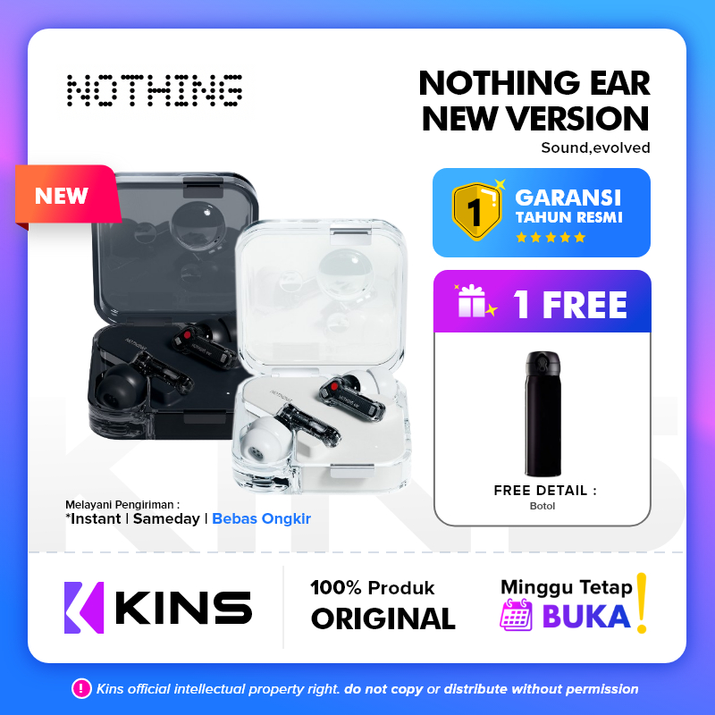 Jual Nothing Ear TWS (NEW VERSION 2024) - Garansi Resmi | Shopee Indonesia