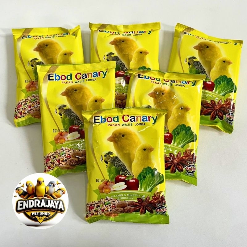 Jual EBOD CANARY SACHET PAKAN KENARI HARIAN EBOD KENARI SASET 200 GR | Shopee Indonesia