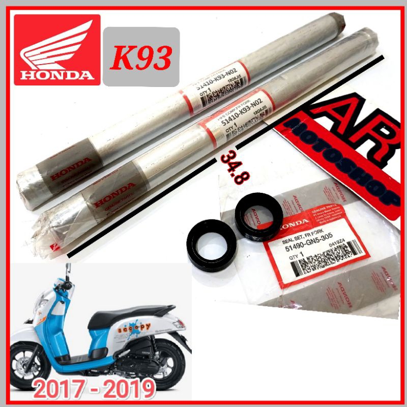Jual sepasang as shock depan + sil shock K93 honda scoopy fi esp (donat ...