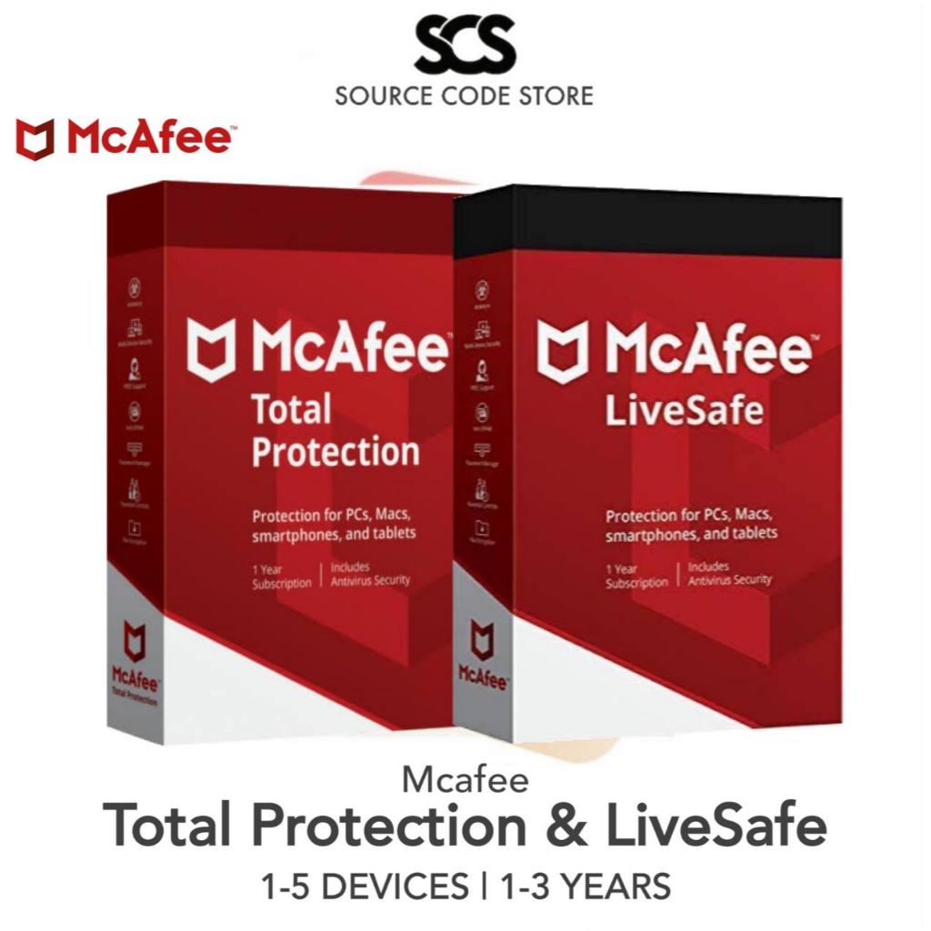 Jual Mcafee Total Protection | Mcafee Livesafe 1 - 3 Tahun Versi ...