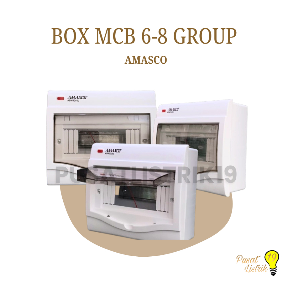 Jual Box MCB 6-8 Group Tutup AMASCO Box MCB 6-8 Inbow/OutbowTutup ...