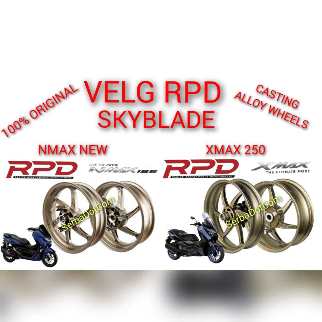 Jual RPD CASTING VELG RPD SKYBLADE SKY BLADE ORIGINAL NMAX NEW NEO ...
