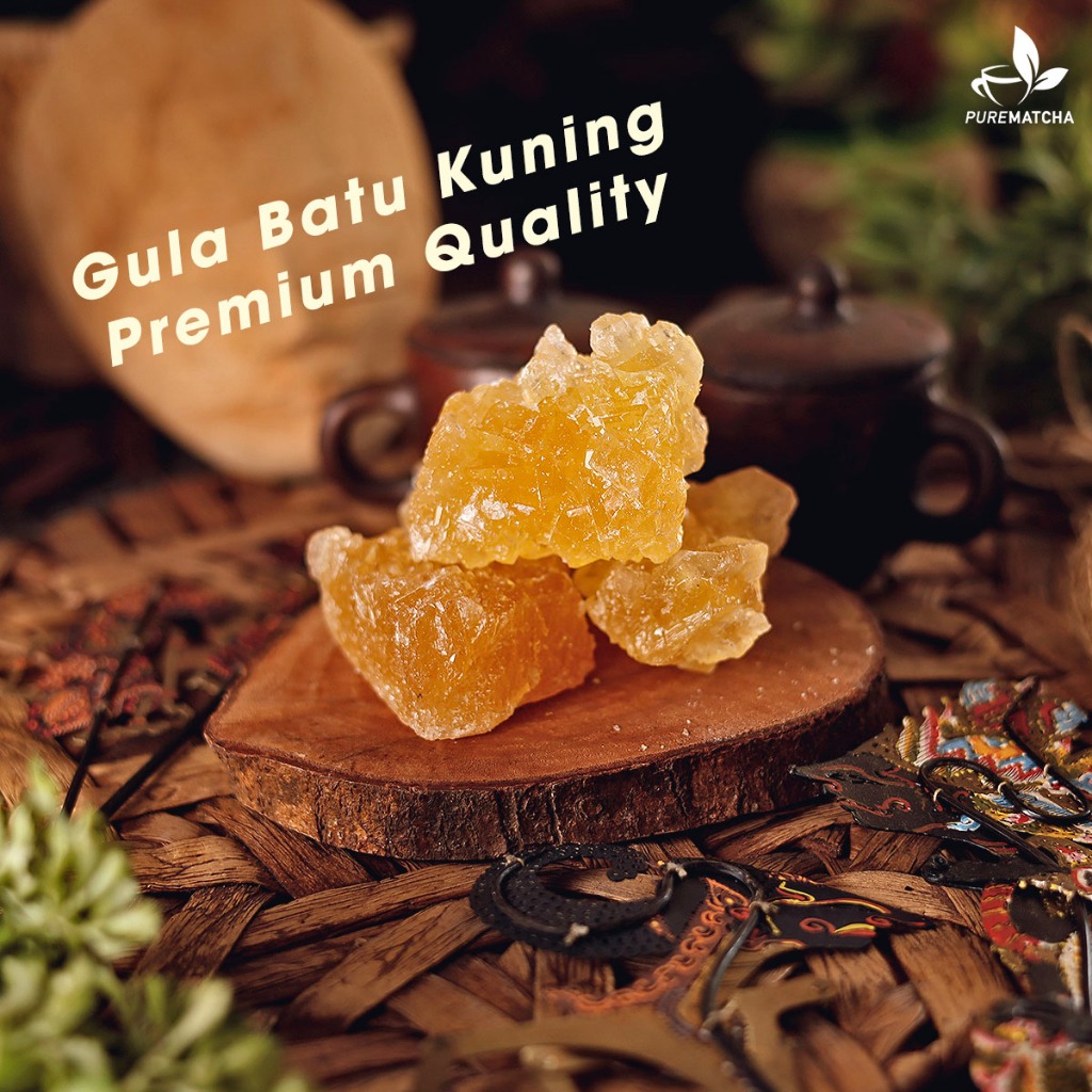 Jual Gula Batu Alami Warna KUNING 100gr Premium Rock Sugar Gula Kristal ...