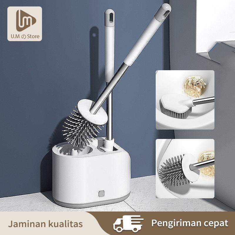 Jual sikat wc gagang panjang 2IN1 Toilet Cleaning Brush Toilet Brush ...