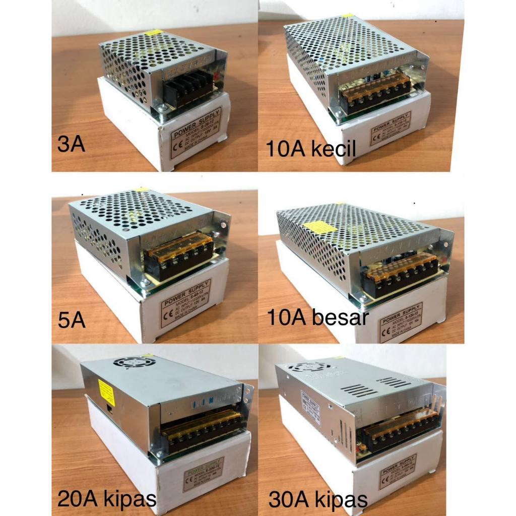 Jual Power Supply Adaptor Switching Trafo LED Strip 3A/5A/10A/20A/30A ...