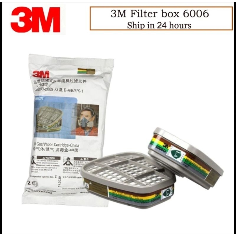 Jual 3M 6006 Cartridge Filter Respirator Mask 6200 7501 7502 6800 ...