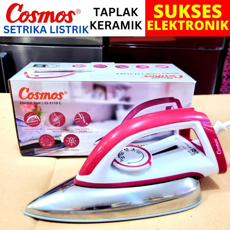 Jual Cosmos CI-3110 C Setrika Listrik 400 Watt CI3110 C / Iron Electric ...