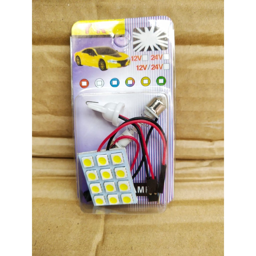 Jual Bohlam Lampu Plafon Mobil 12 TitikLampu LED Plafon-Kabin Mobil ...