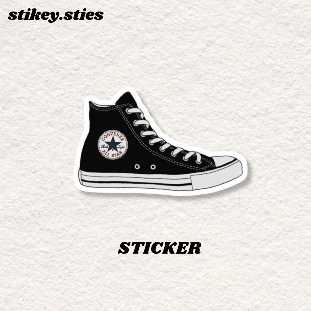 Jual STICKER CONVERSE ALL STAR AESTHETIC BRAND ANTI AIR VINYL / STIKER ...
