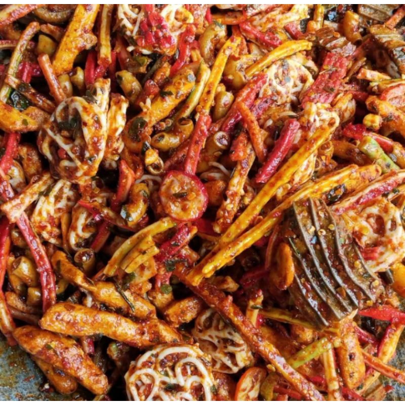 Jual Seblak campur/mix kering bumbu pedas daun jeruk/aneka seblak ...