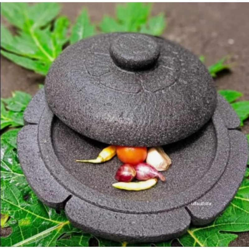 Jual cobek model bunga dengan tutup | Shopee Indonesia