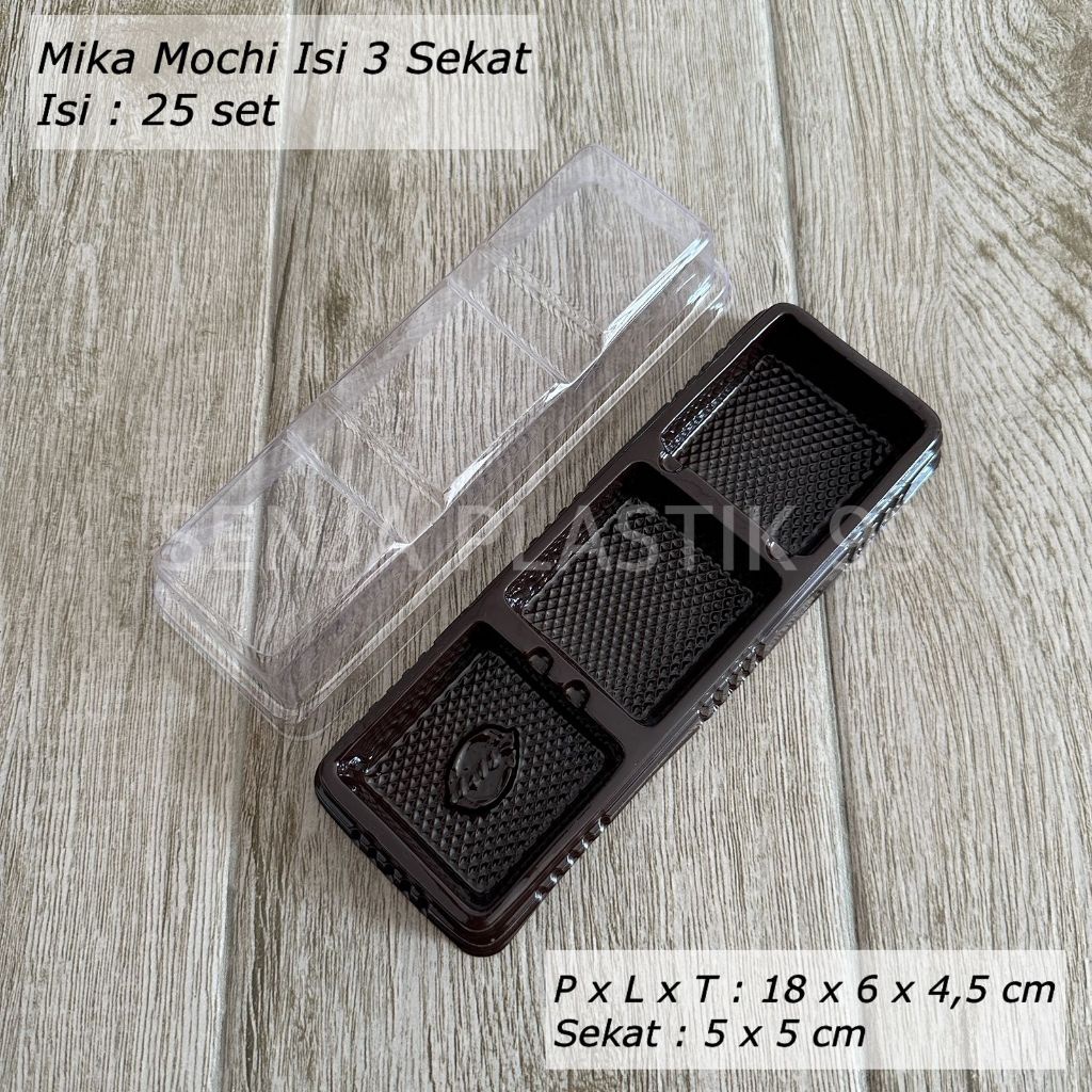 Jual Produk Populer Murah Mika Mochi isi 3 Sekat Tray Moon crispy ...
