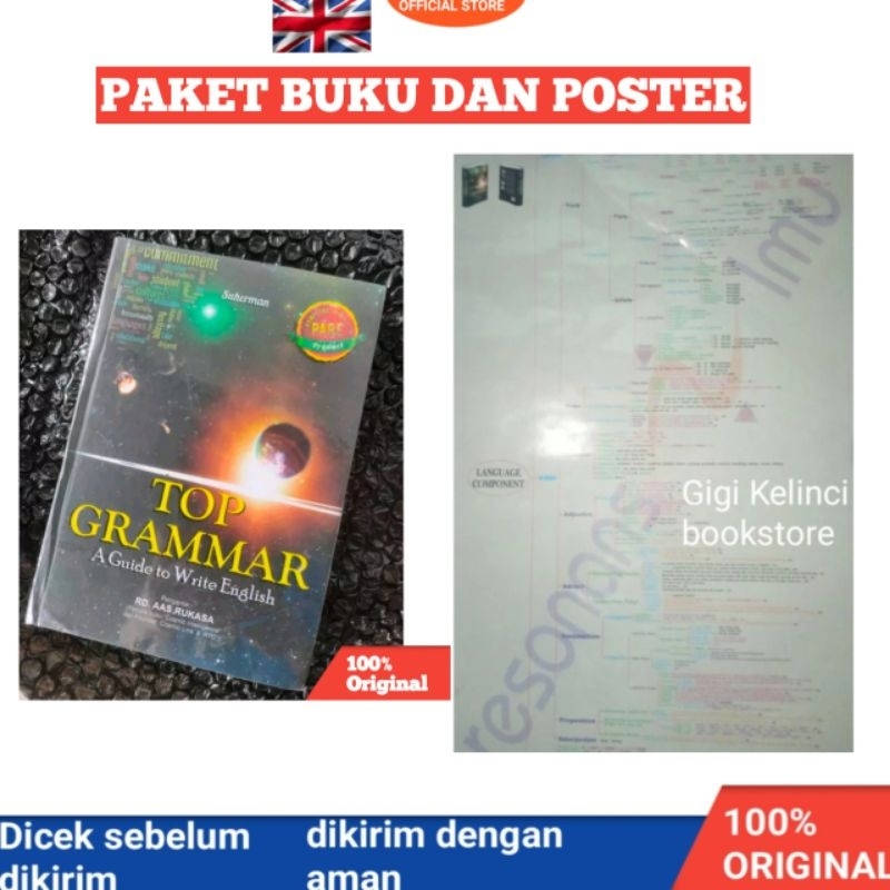 Jual PAKET BUKU TOP GRAMMAR DAN POSTER ORIGINAL | Shopee Indonesia