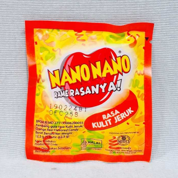 Jual Permen Nano Nano Rasa Kulit Jeruk (1 Pcs) | Shopee Indonesia