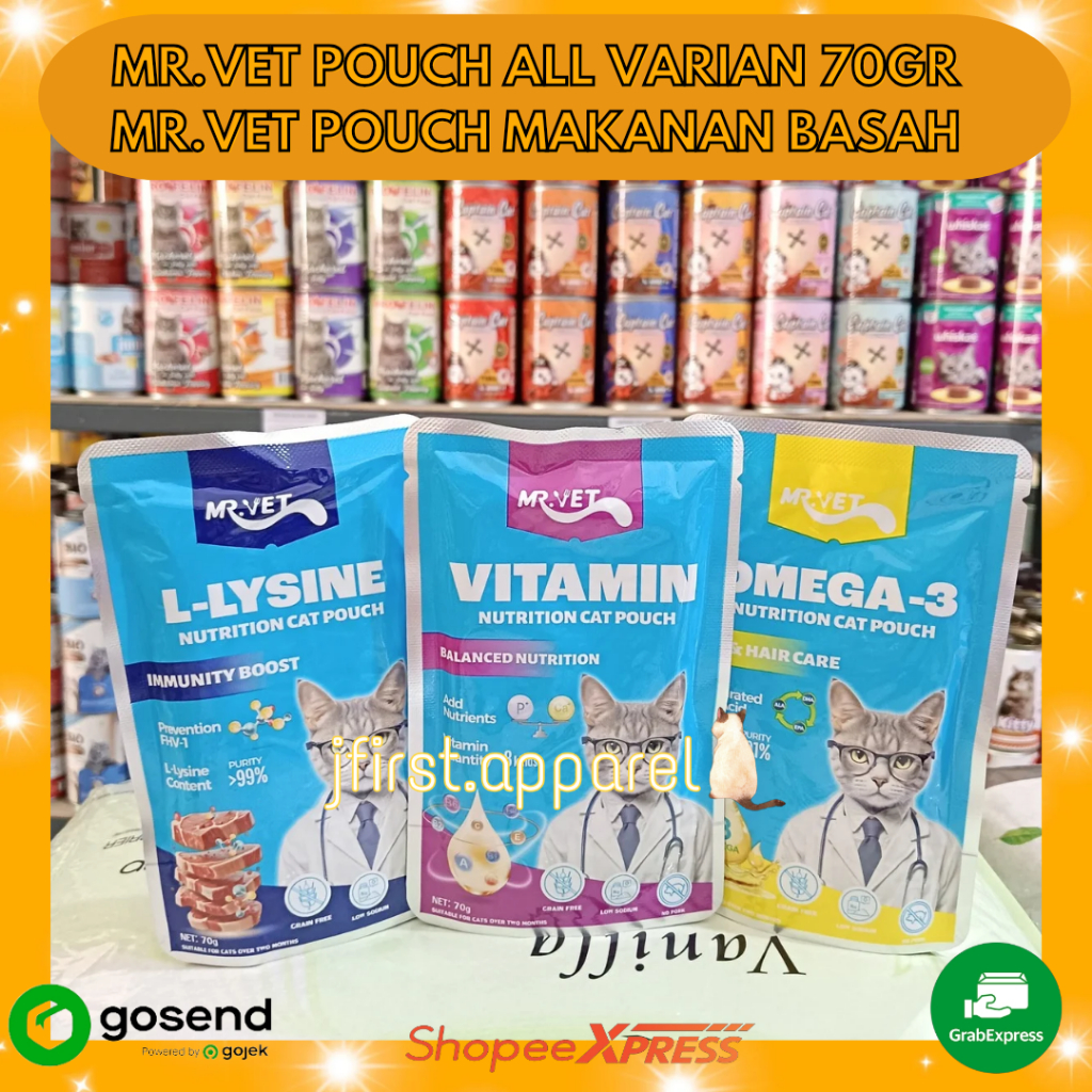 Jual MR.VET POUCH ALL VARIAN 70GR | MR.VET POUCH MAKANAN BASAH | Shopee ...