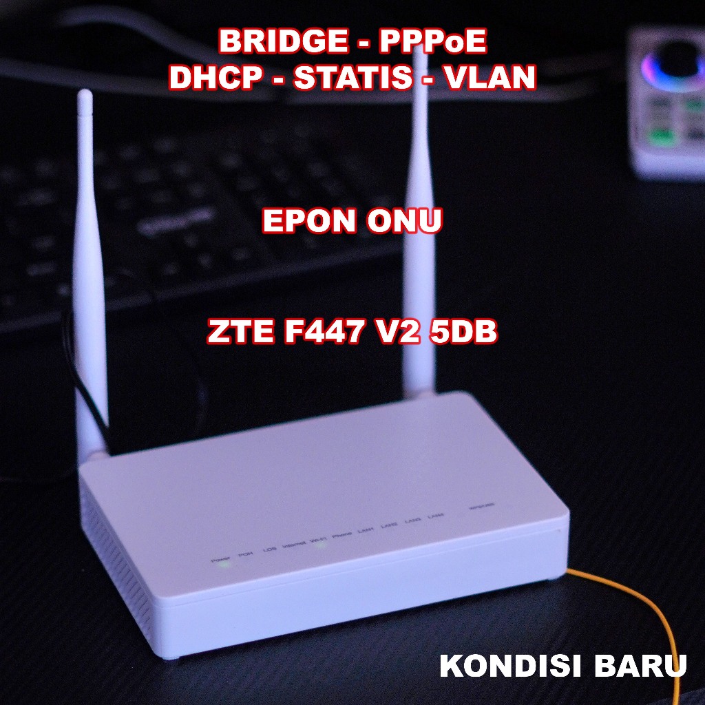 Jual Modem Epon Onu ZTE F477 v2 5db Antena Panjang Bulat Wifi Wireless ...