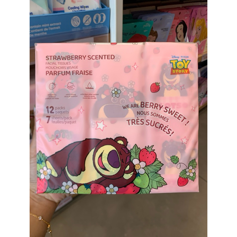 Jual Miniso Lotso Collection Strawberry Scented Facial Tissues | Shopee ...