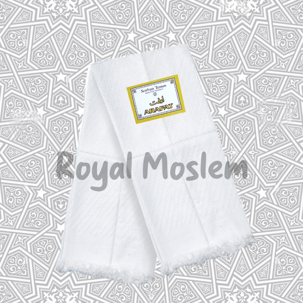Jual Sorban Arafat Putih Polos - Surban Murah Oleh oleh umroh haji ...