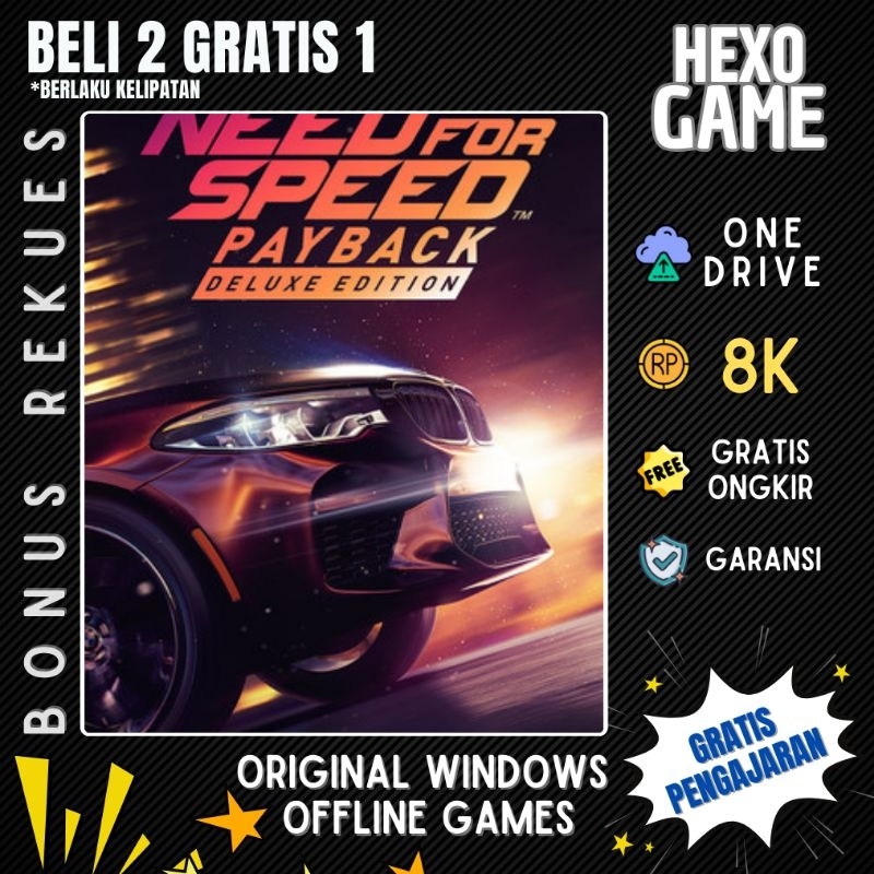 Jual NEED FOR SPEED: PAYBACK DELUXE EDITION - GAME PC - GAME LAPTOP ...